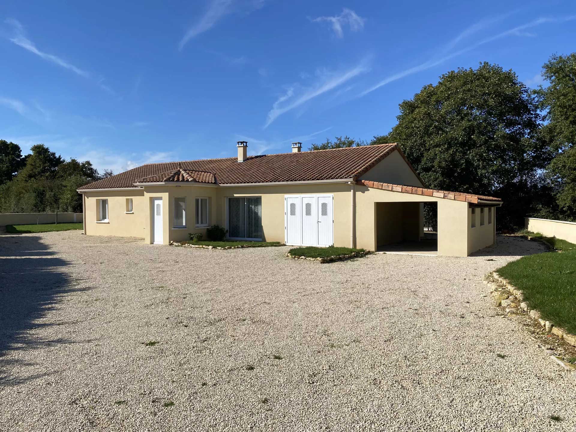 New build bungalow near Civray, Vienne, Nouvelle Aquitaine